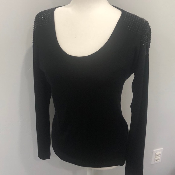 Express | Sweaters | Express Rhinestone Shoulder Sweater | Poshmark